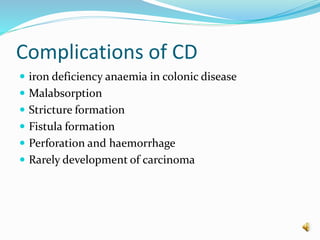 Ibd ulcerative colitis and crohn's disease | PPTX