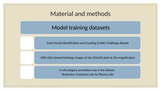 IBD-AI JC AI in pathology for determining inflammatory bowel disease | PPT