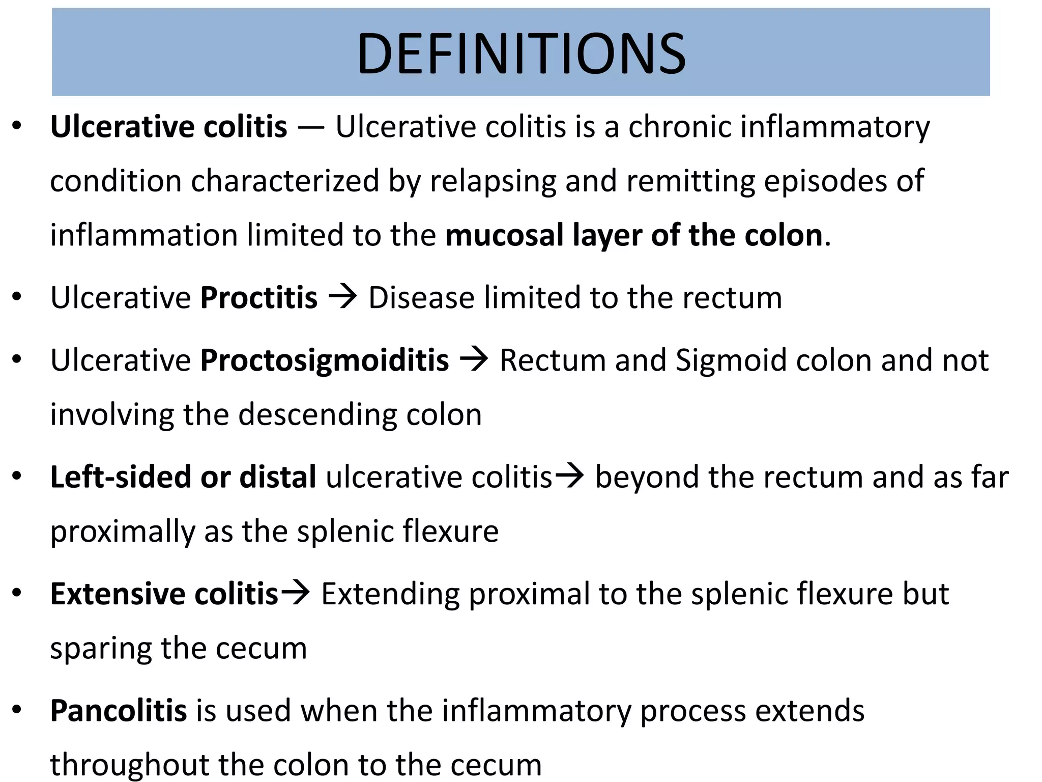INFLAMMATORY BOWEL DISEASE ULCERATIVE COLITIS | PPTX