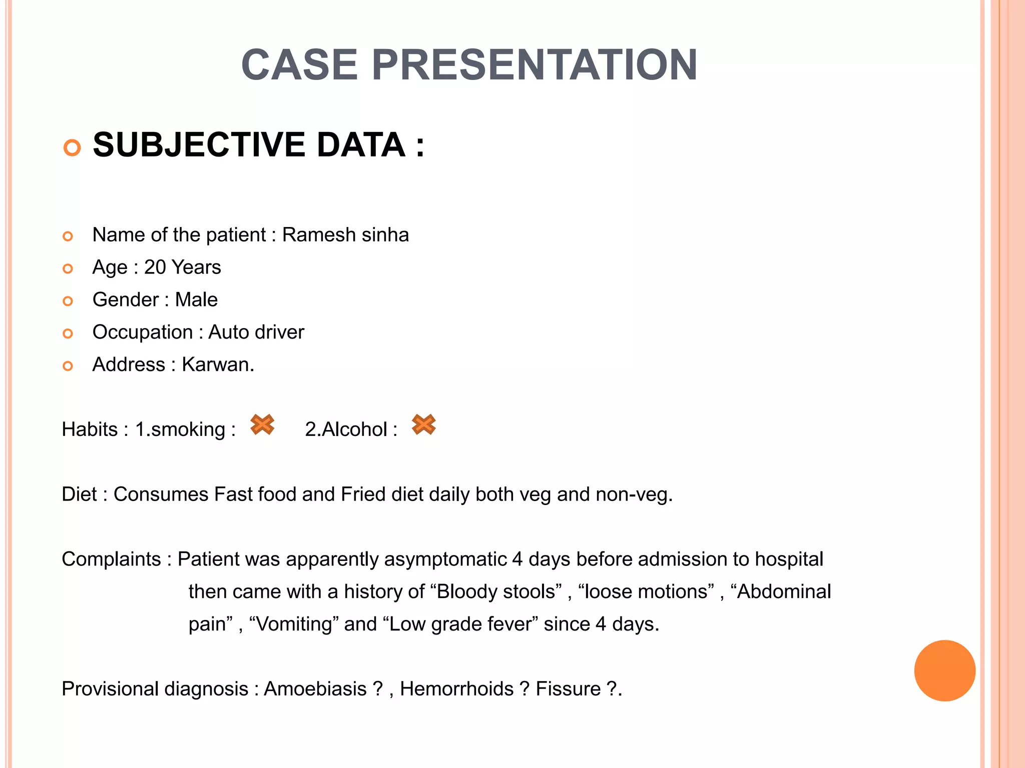 A CASE PRESENTATION ON IBD (INFLAMMATORY BOWEL DISEASE) | PPTX