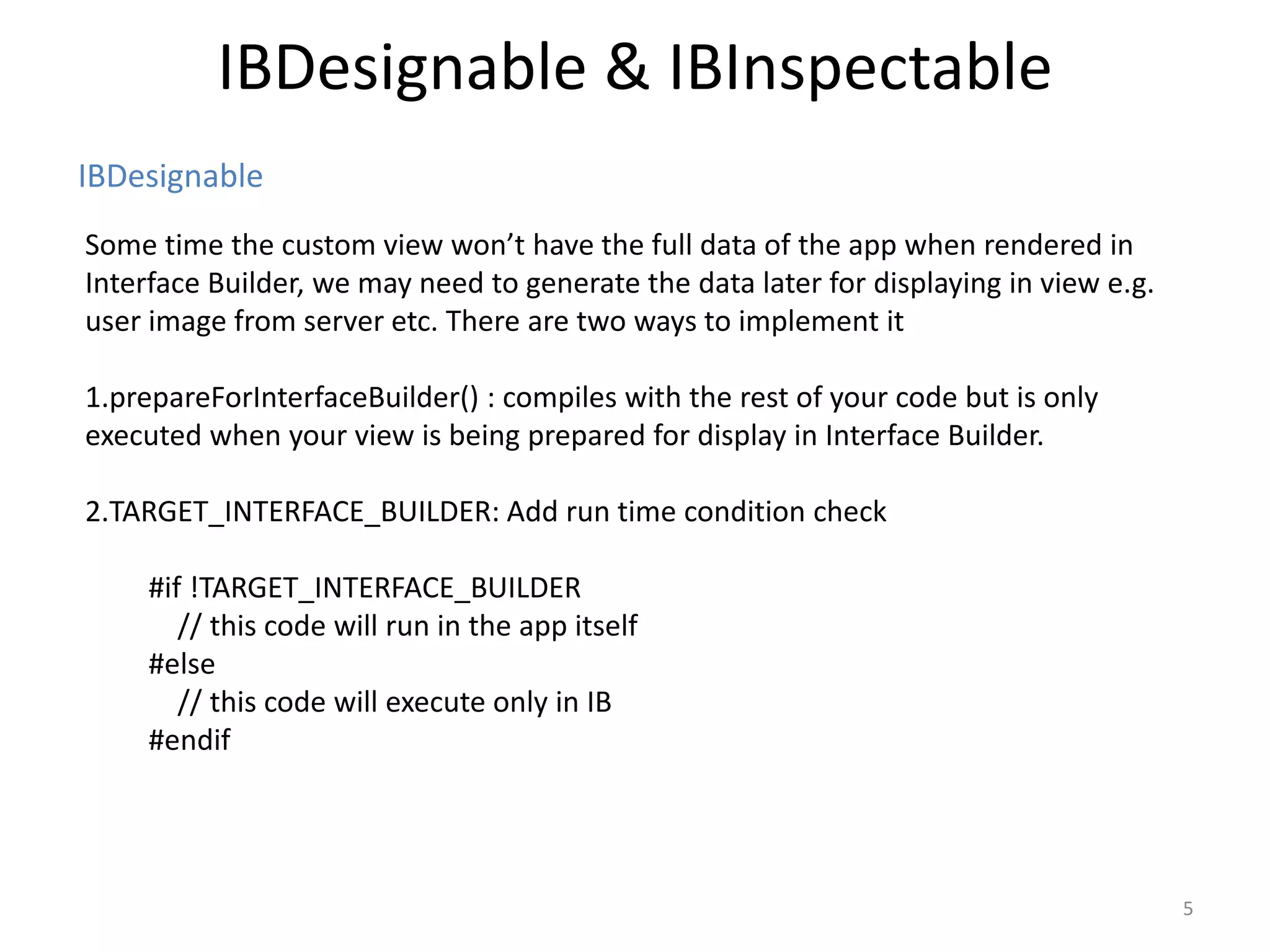IBDesignable & IBInspectible | PPT