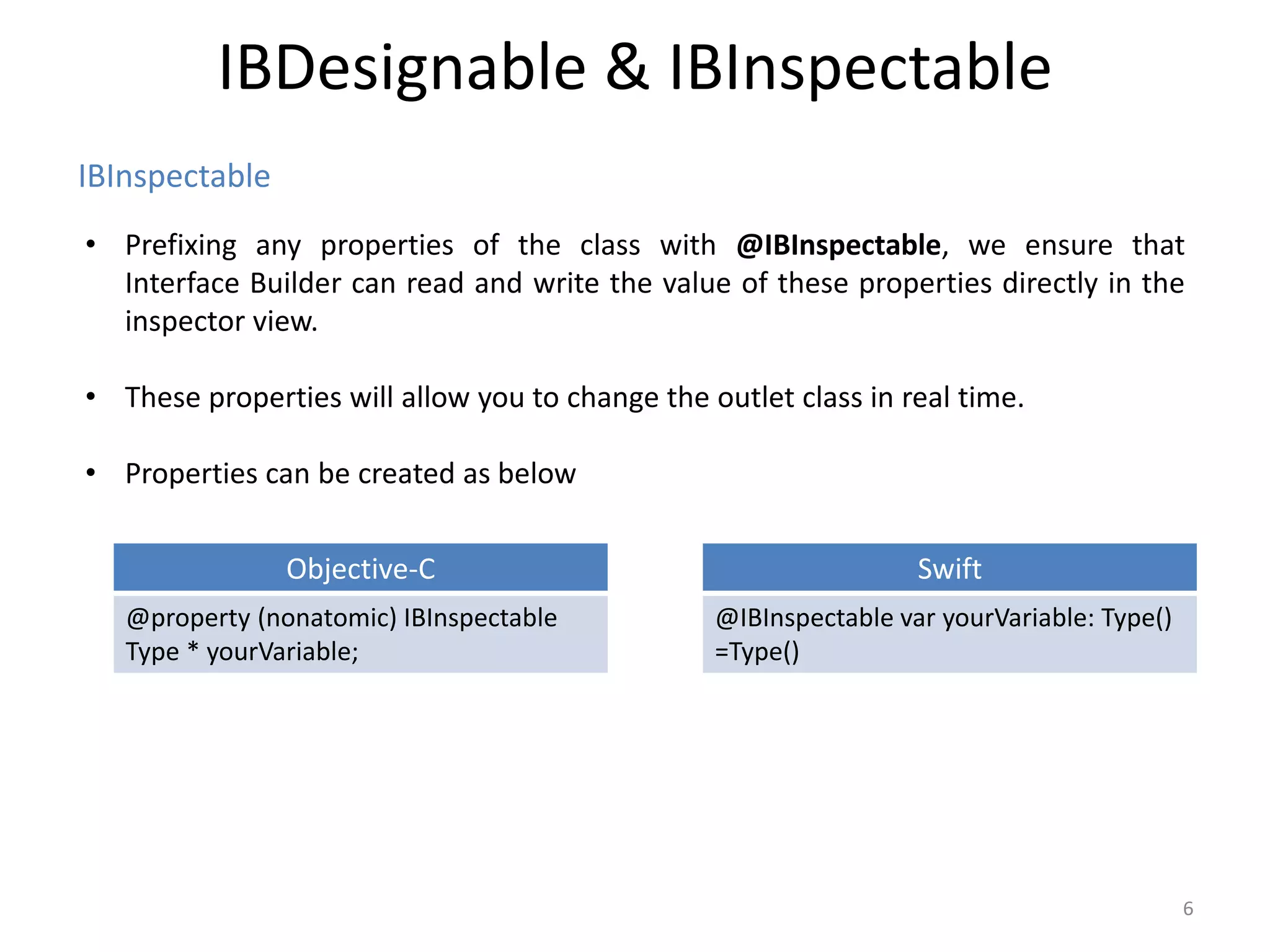 IBDesignable & IBInspectible | PPT
