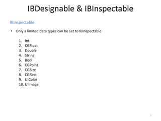 IBDesignable & IBInspectible | PPT