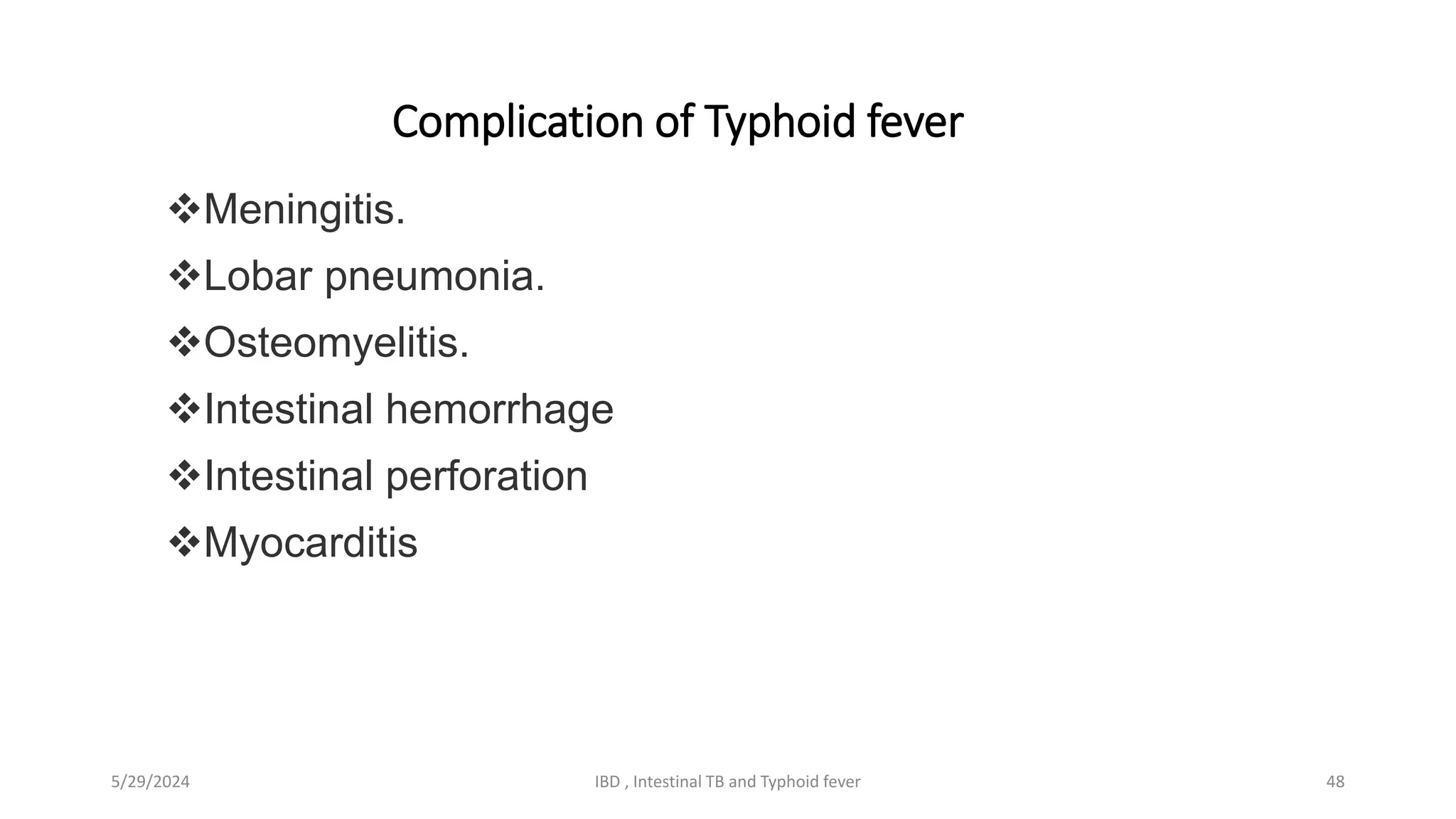 IBD, Intestinal TB and Typhoid fever.pptx