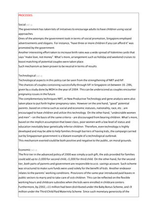 IB Diploma Geography Case Study Pro-Natal Policy Of Singapore | PDF