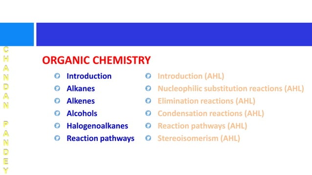Ibdp chapter 10-organic chemistry - (sample) | PPT