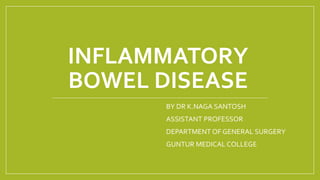 Inflammatory bowel disease | PPT