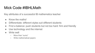 Ib dp hl mathematics cat 1 day 1 | PDF | Educational Assessment | Education