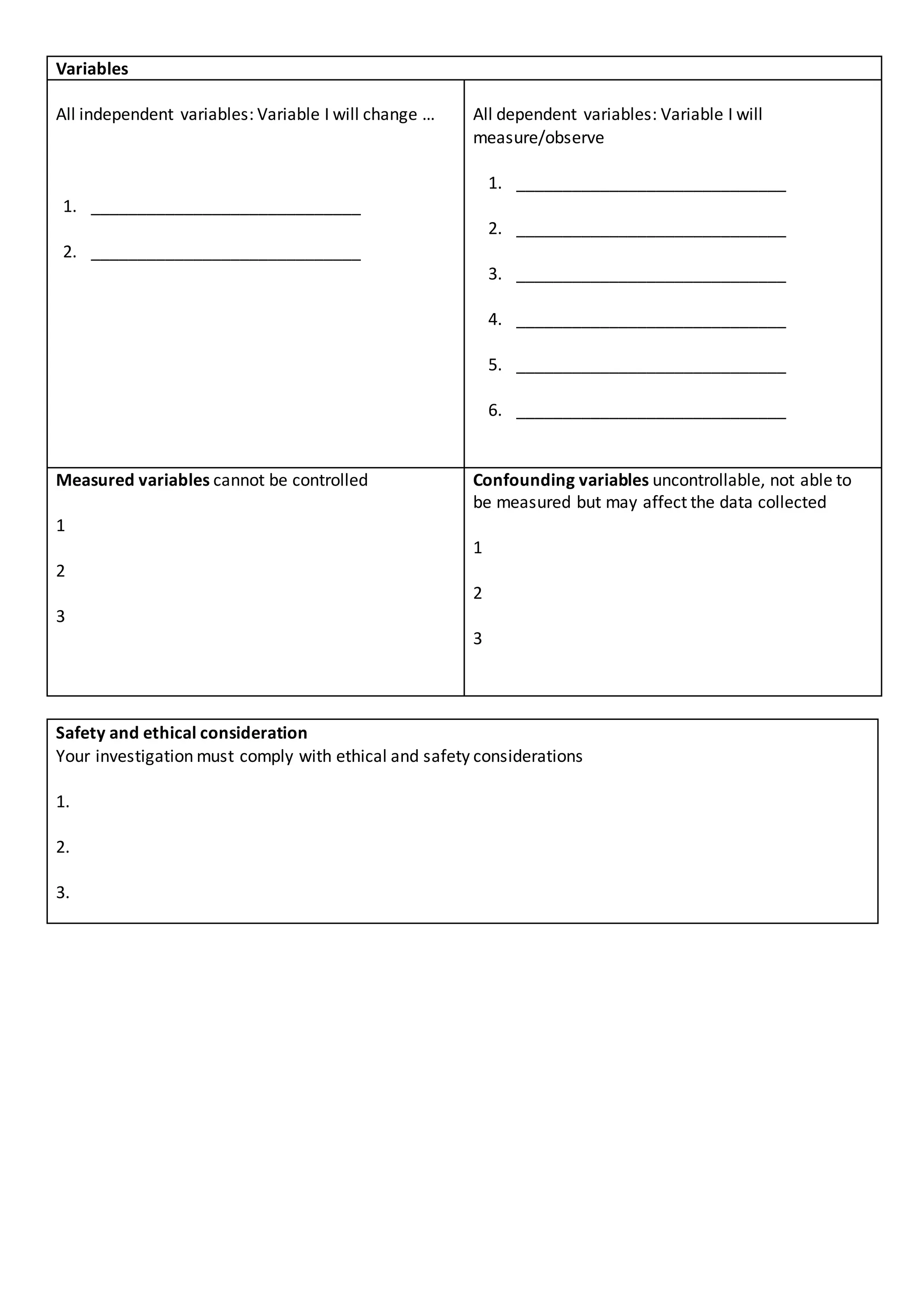 IBDP Science Internal Investigation Proposal and Planning form | DOCX