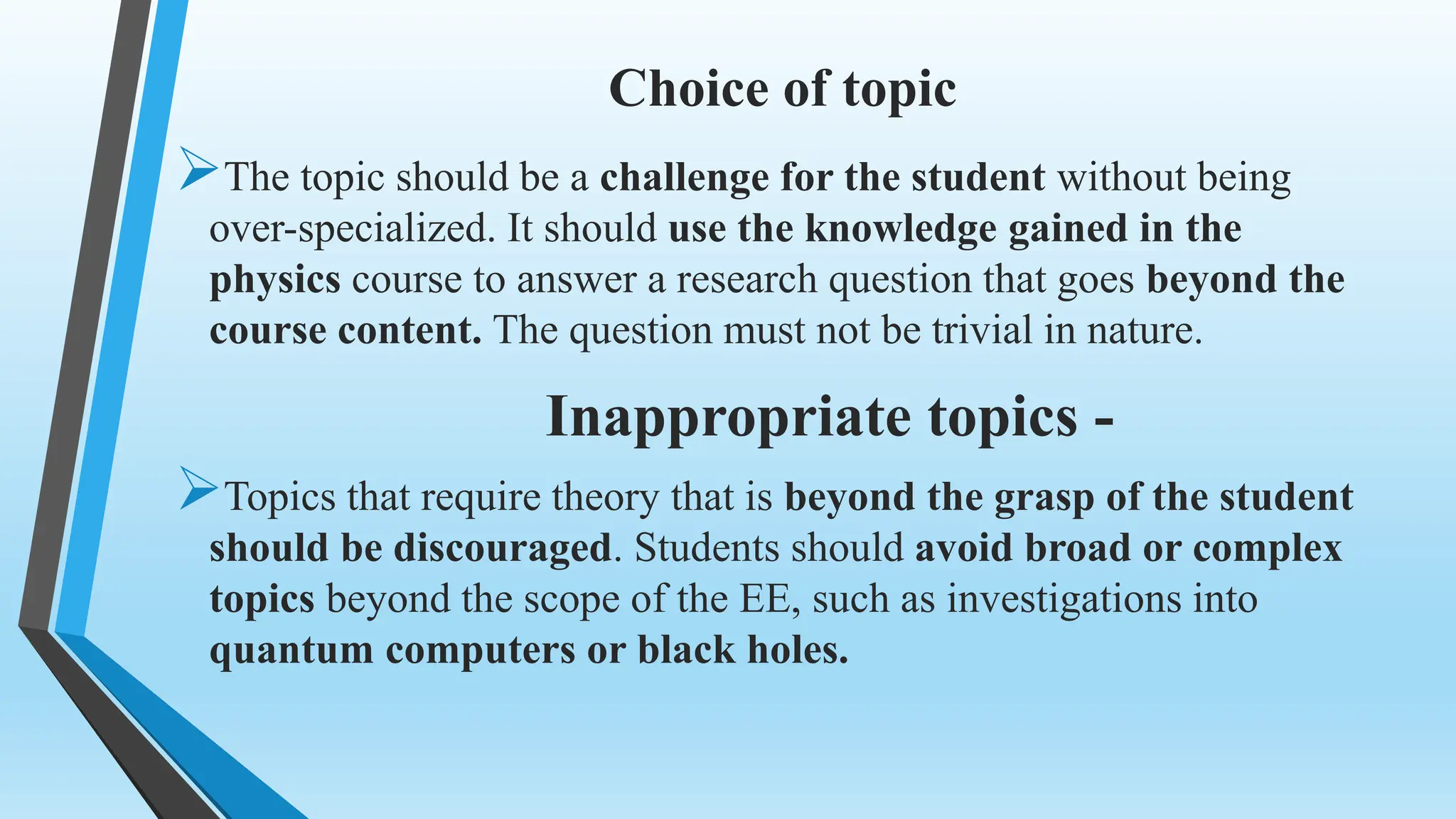 Ibdp physics exetended essay and army ppt.pptx