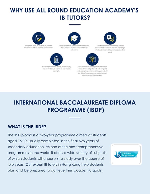 IB Tutor Hong Kong | PDF