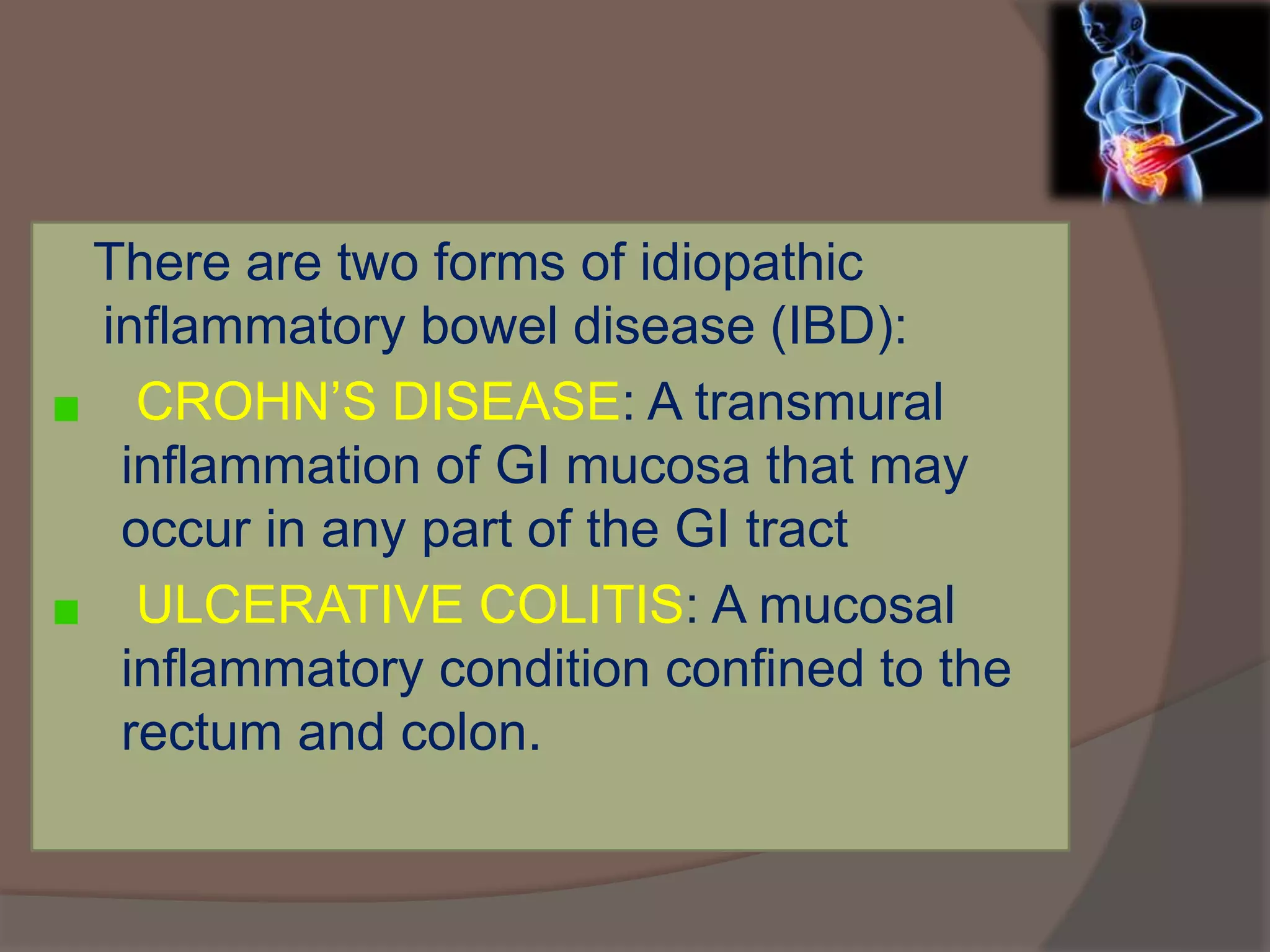 INFLAMMATORY BOWEL DISEASE | PPTX