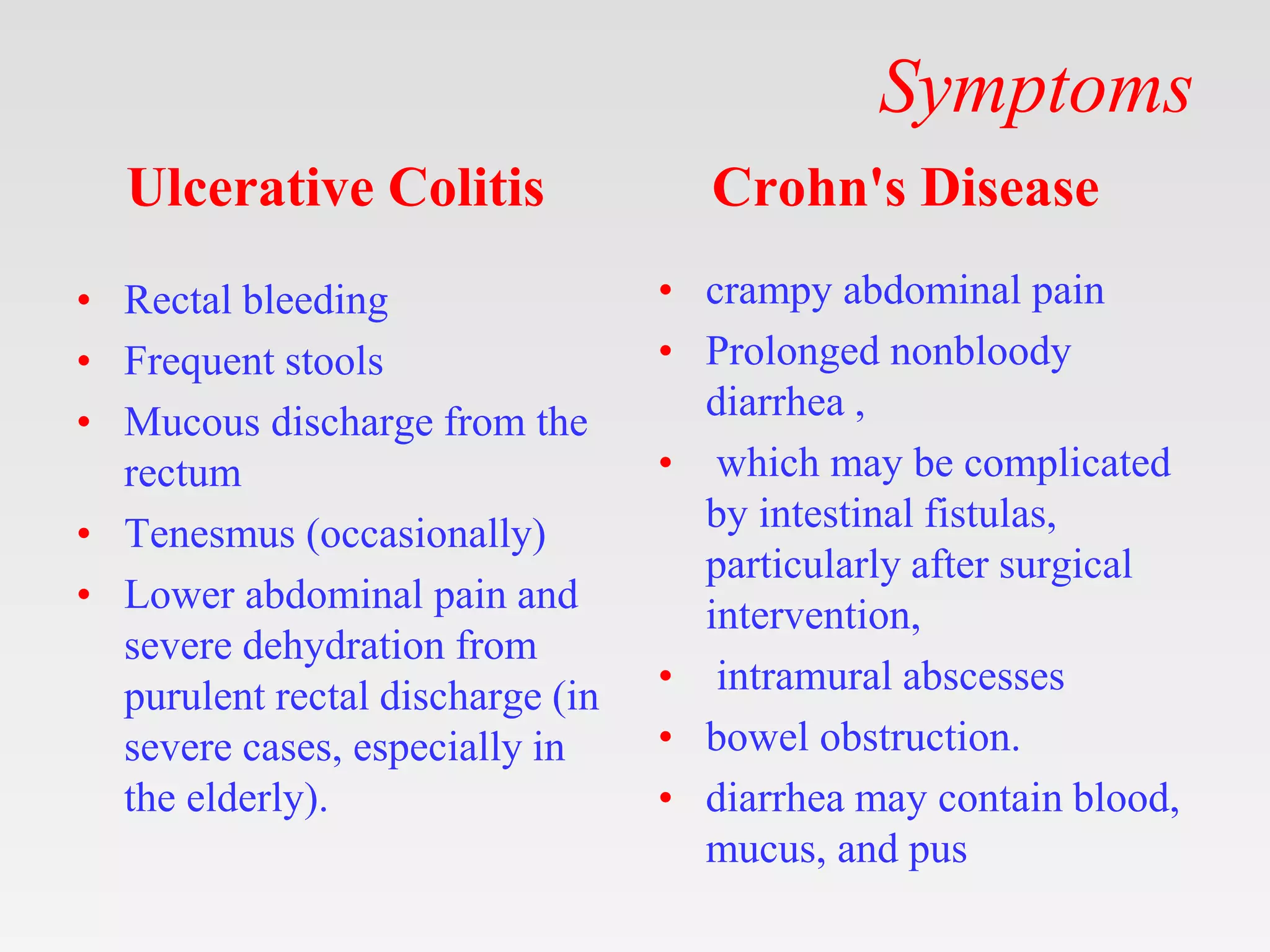 IBD Uicerative colitis versus crohn's disease.pptx