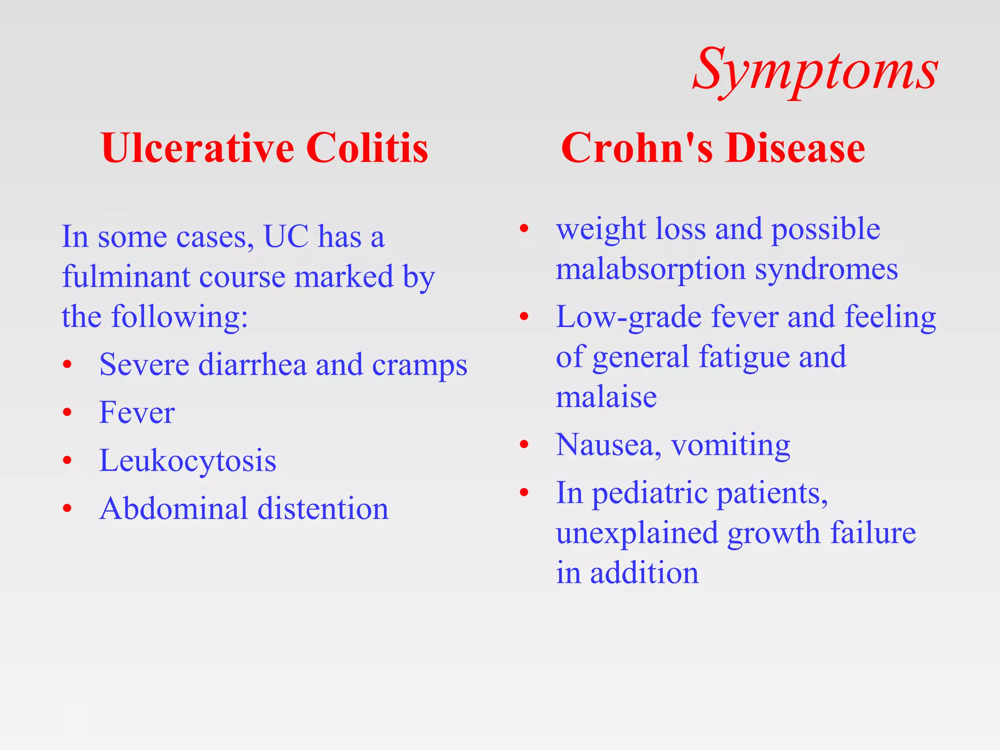 IBD Uicerative colitis versus crohn's disease.pptx