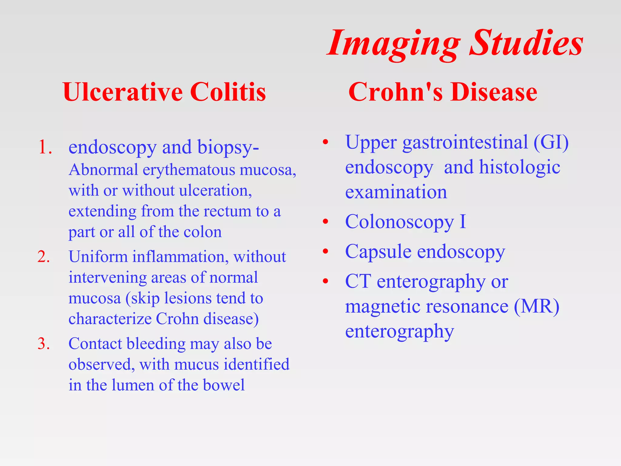 IBD Uicerative colitis versus crohn's disease.pptx