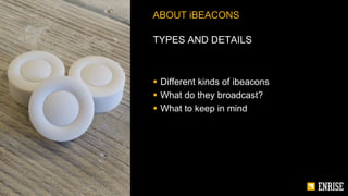iBeacon Lecture by Enrise | PPTX