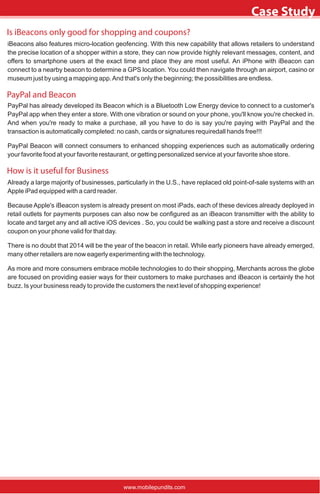 Know the features of iBeacon | PDF