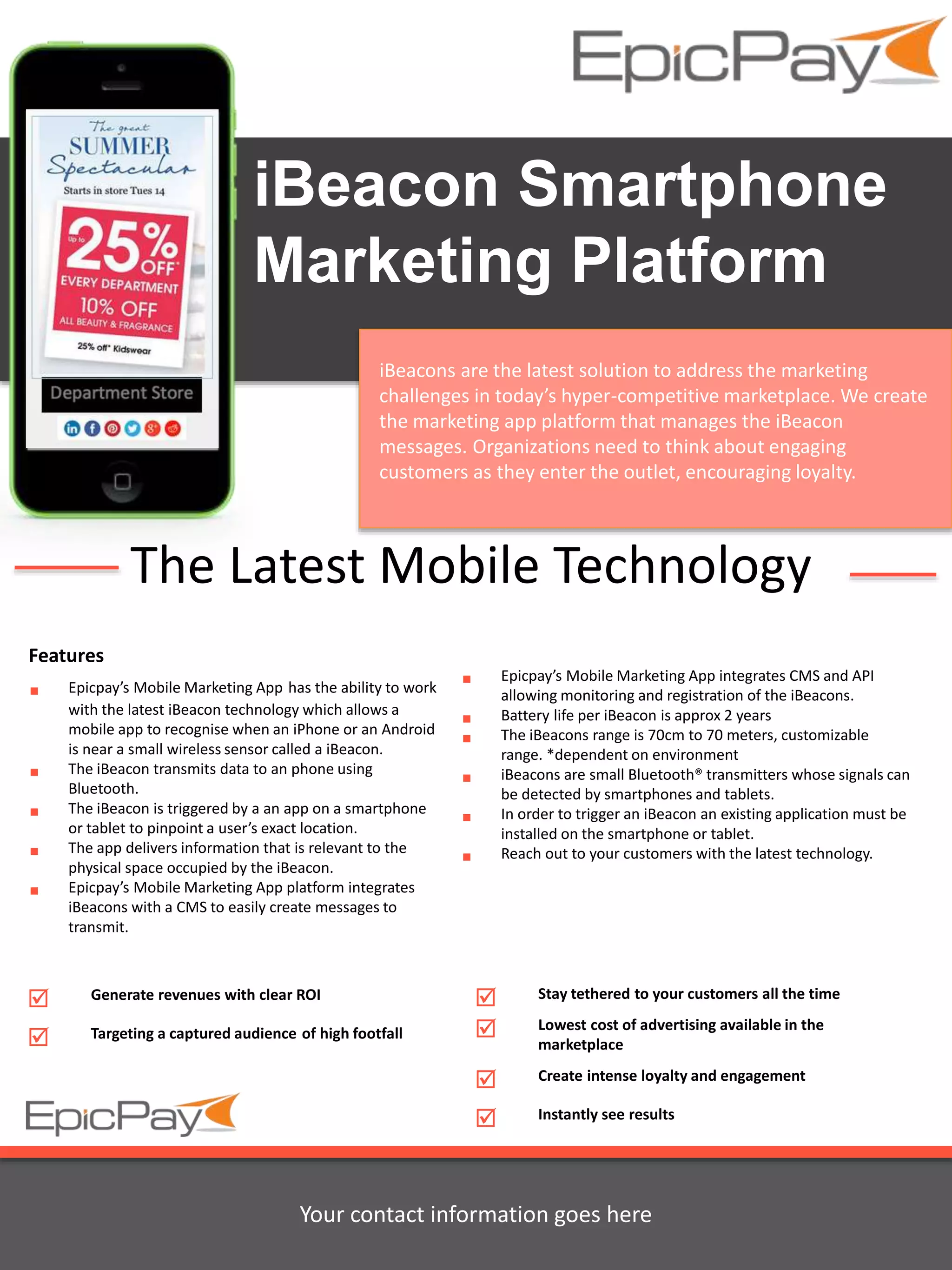 I beacon one pager epic | PDF