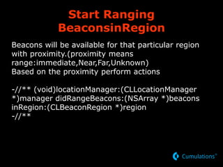 Understanding of iBeacons for BLE Projects | PPTX | Computing | Technology & Computing