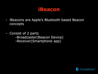 Understanding of iBeacons for BLE Projects | PPTX | Computing | Technology & Computing