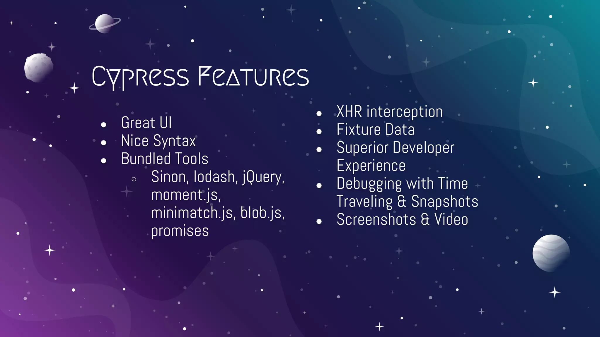 Cypress first impressions | PPT