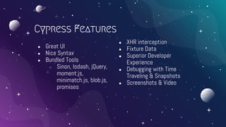 Cypress first impressions | PPT