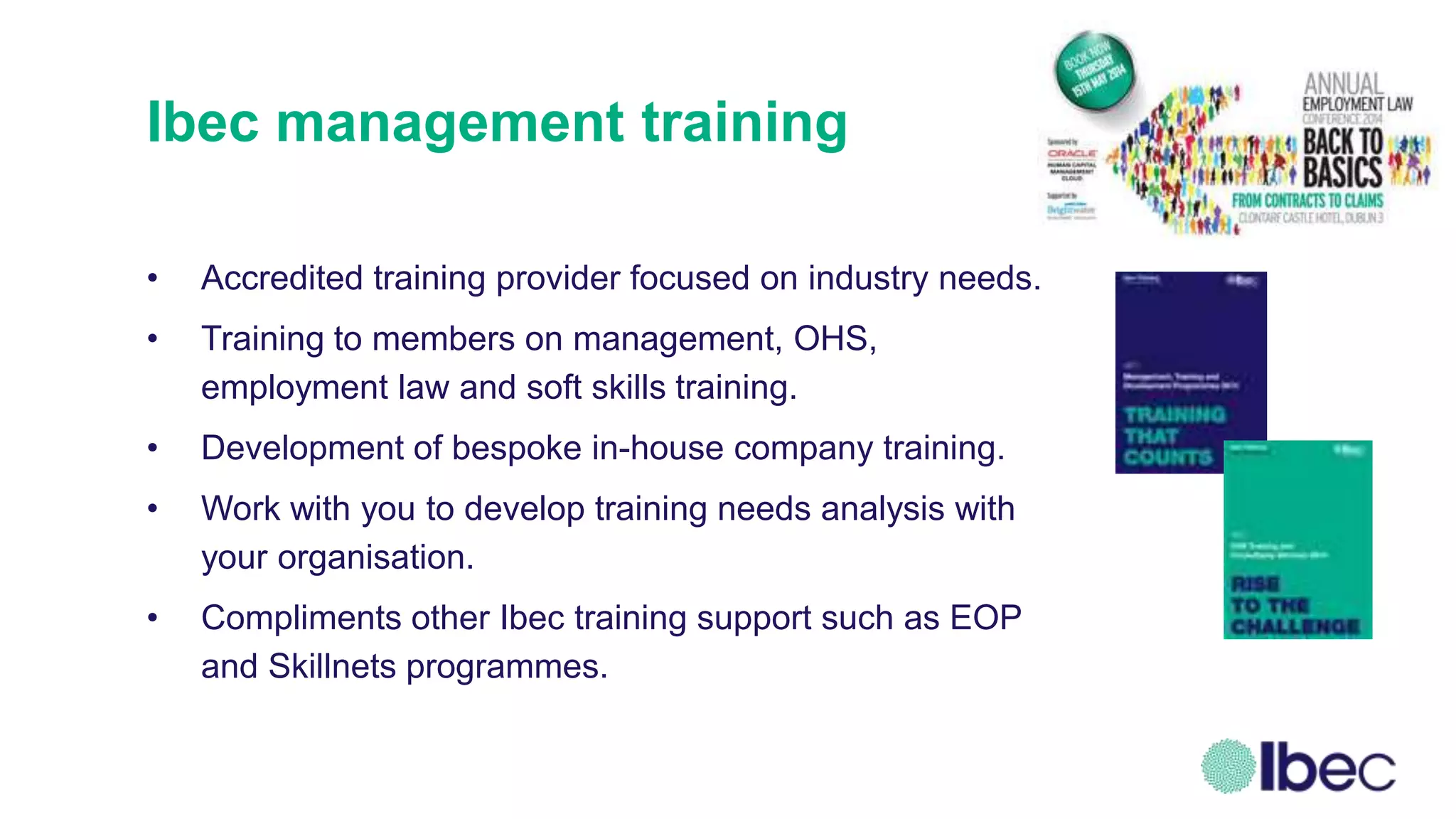 Joining Ibec - membership benefits | PPTX