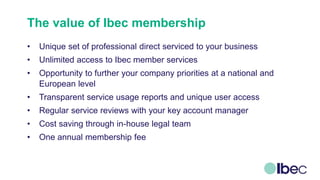 Joining Ibec - membership benefits | PPTX