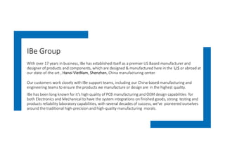 IBe Electronics - company profile | PDF