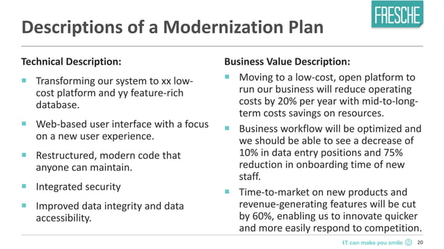 Building Your Own Modernization Roadmap - Emmanuel Tzinevrakis | PPT