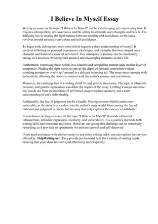 I Believe In Myself Essay.pdf