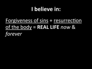 I believe In Real Life Slides, 7/12/15 | PDF | Christianity | Religion ...