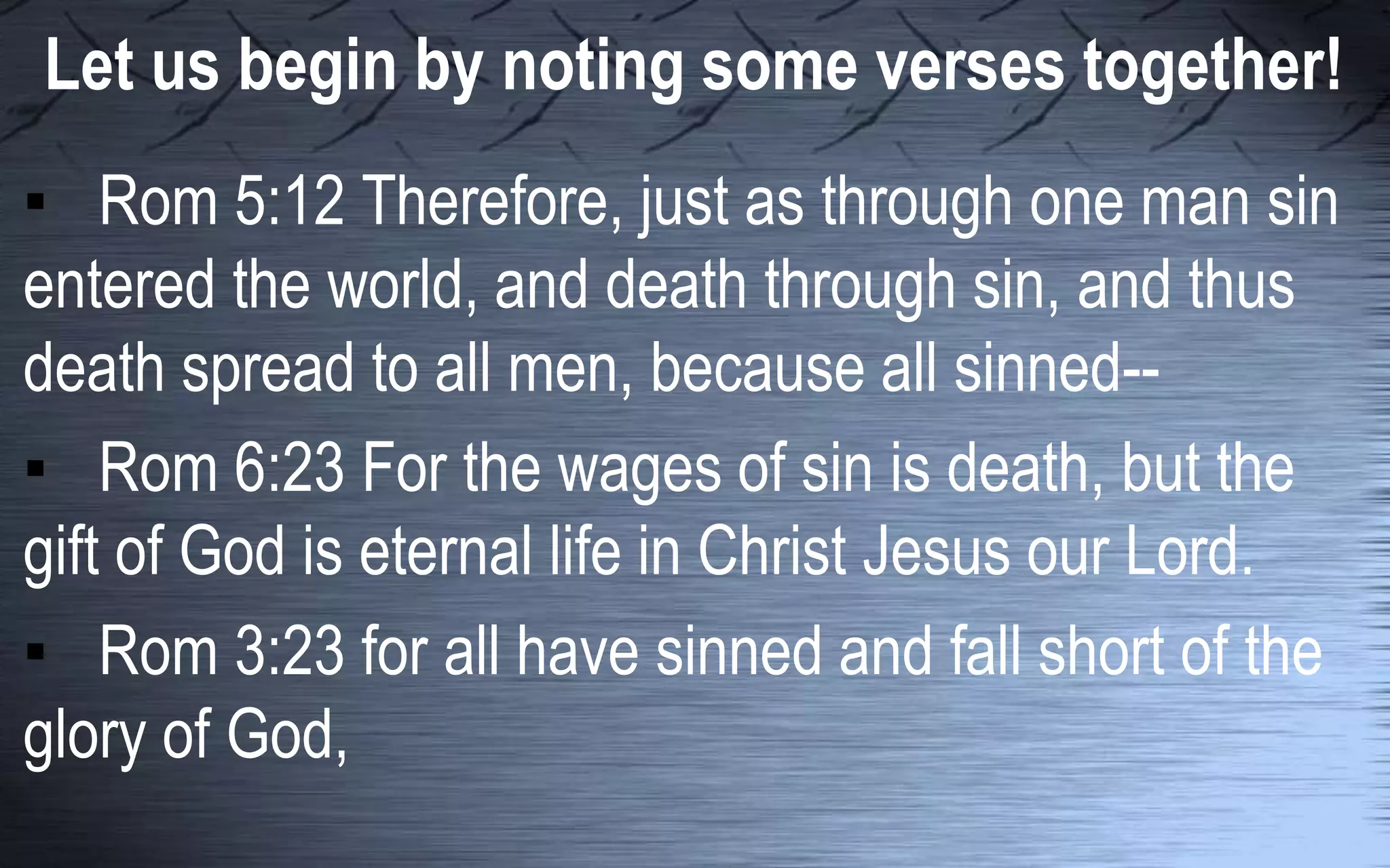 I believe sin is deadly! | PPTX