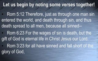 I believe sin is deadly! | PPT