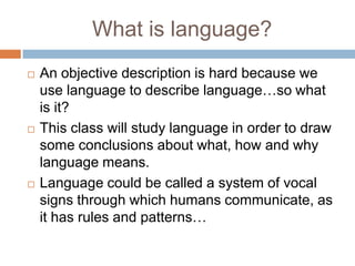 Ib english a language and literature introduction | PPTX