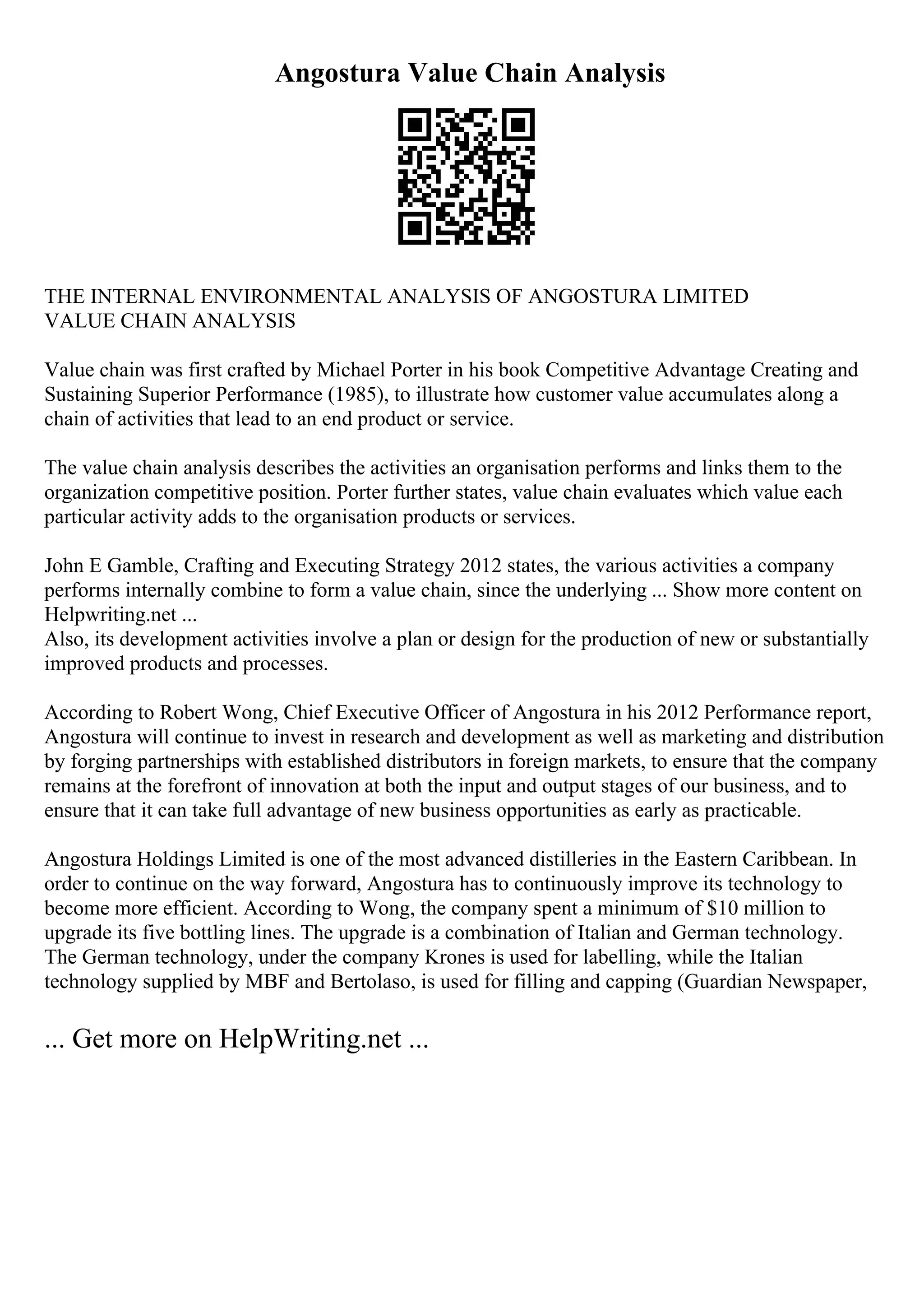 Ib English Paper 1 Sample Essay | PDF