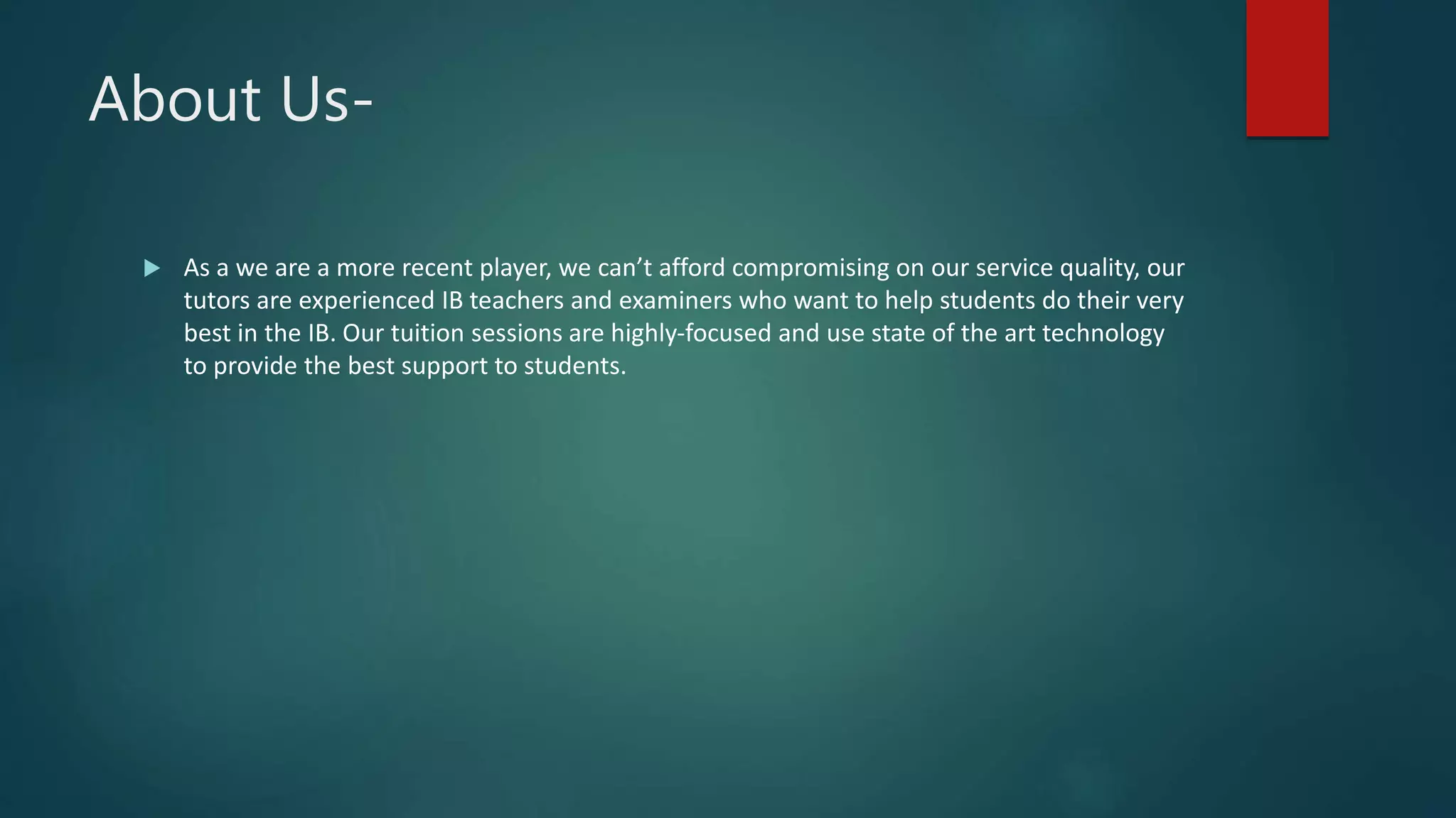 IB English Tutor.pptx | Education industry | Industries