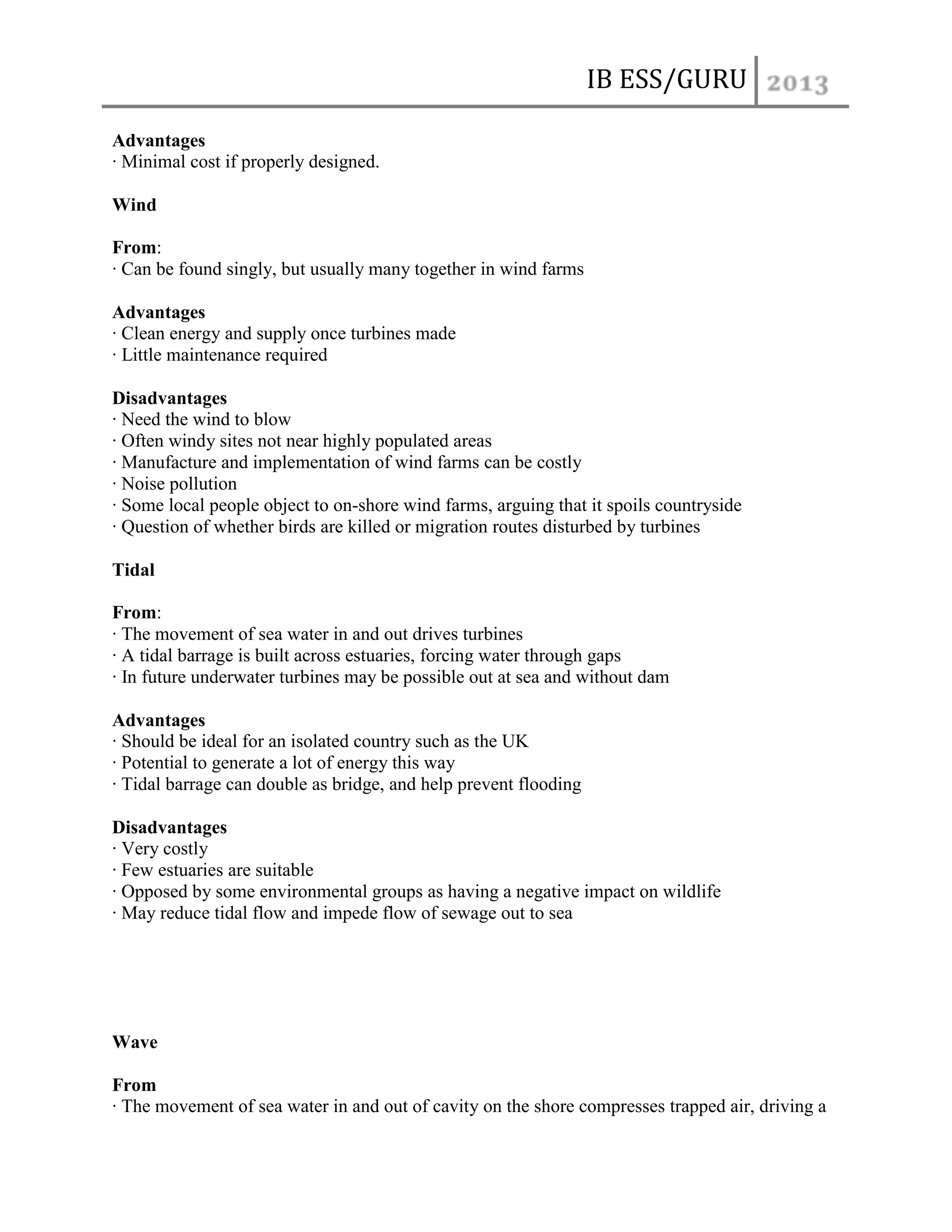 Ib ess exam notes | PDF