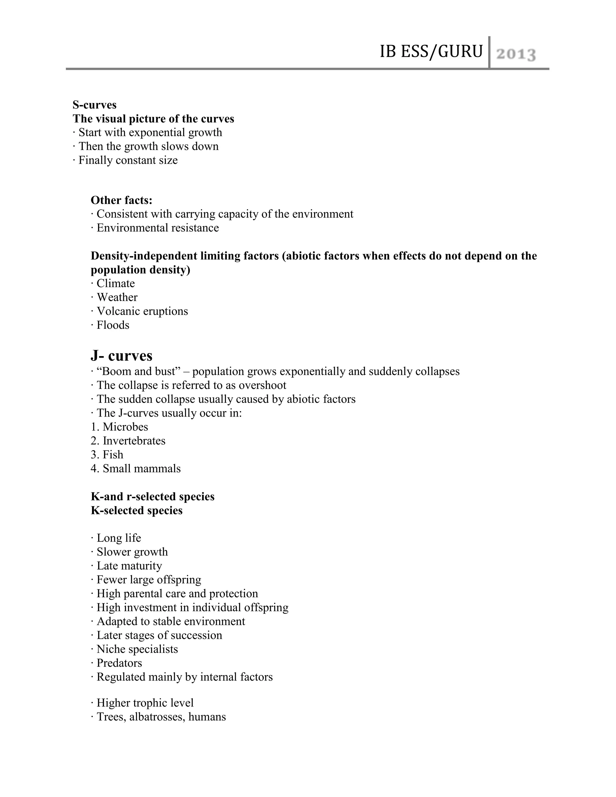 Ib ess exam notes | PDF