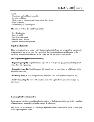 Ib ess exam notes | PDF