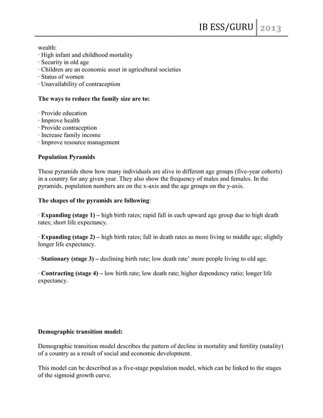 Ib ess exam notes | PDF