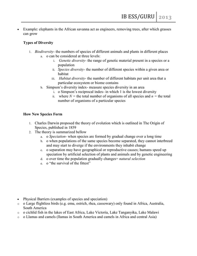 Ib ess exam notes | PDF