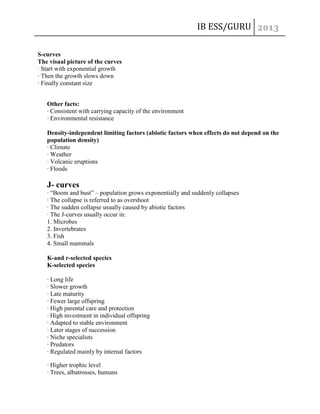 Ib ess exam notes | PDF