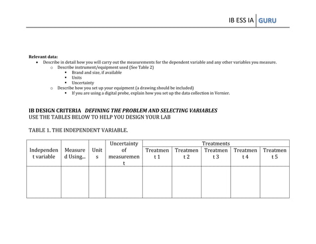Ib ess guidelines for lab design | PDF