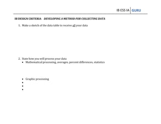 Ib ess guidelines for lab design | PDF