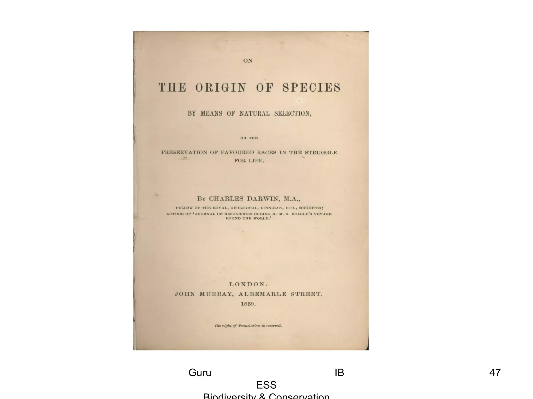 IB ESS Topic 4: Conservation and biodiversity | PDF | Geography | Science