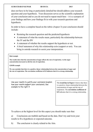 IB ESS -How to write a Good Lab report | PDF