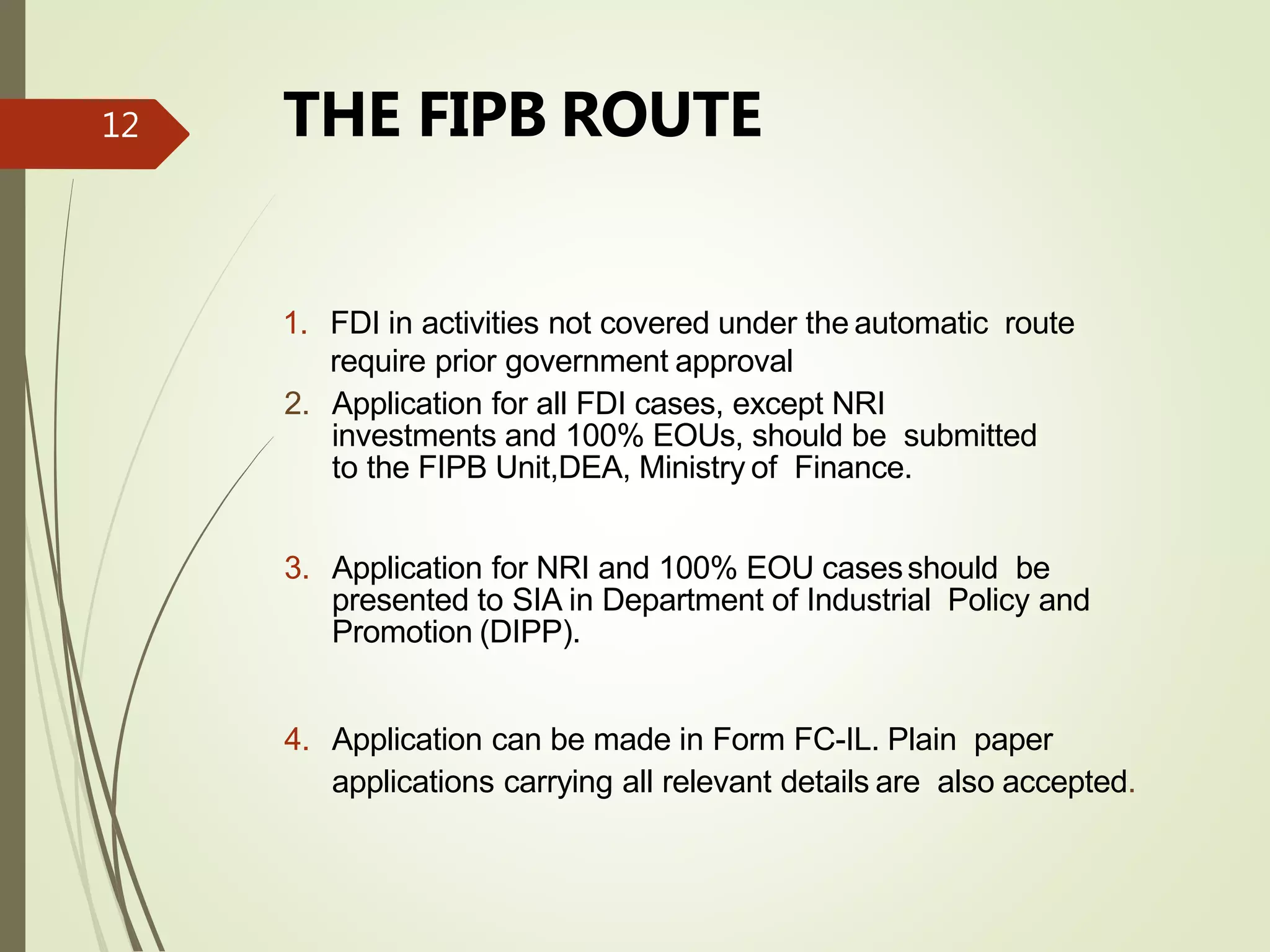 FDI IN INDIA PPT | PPTX