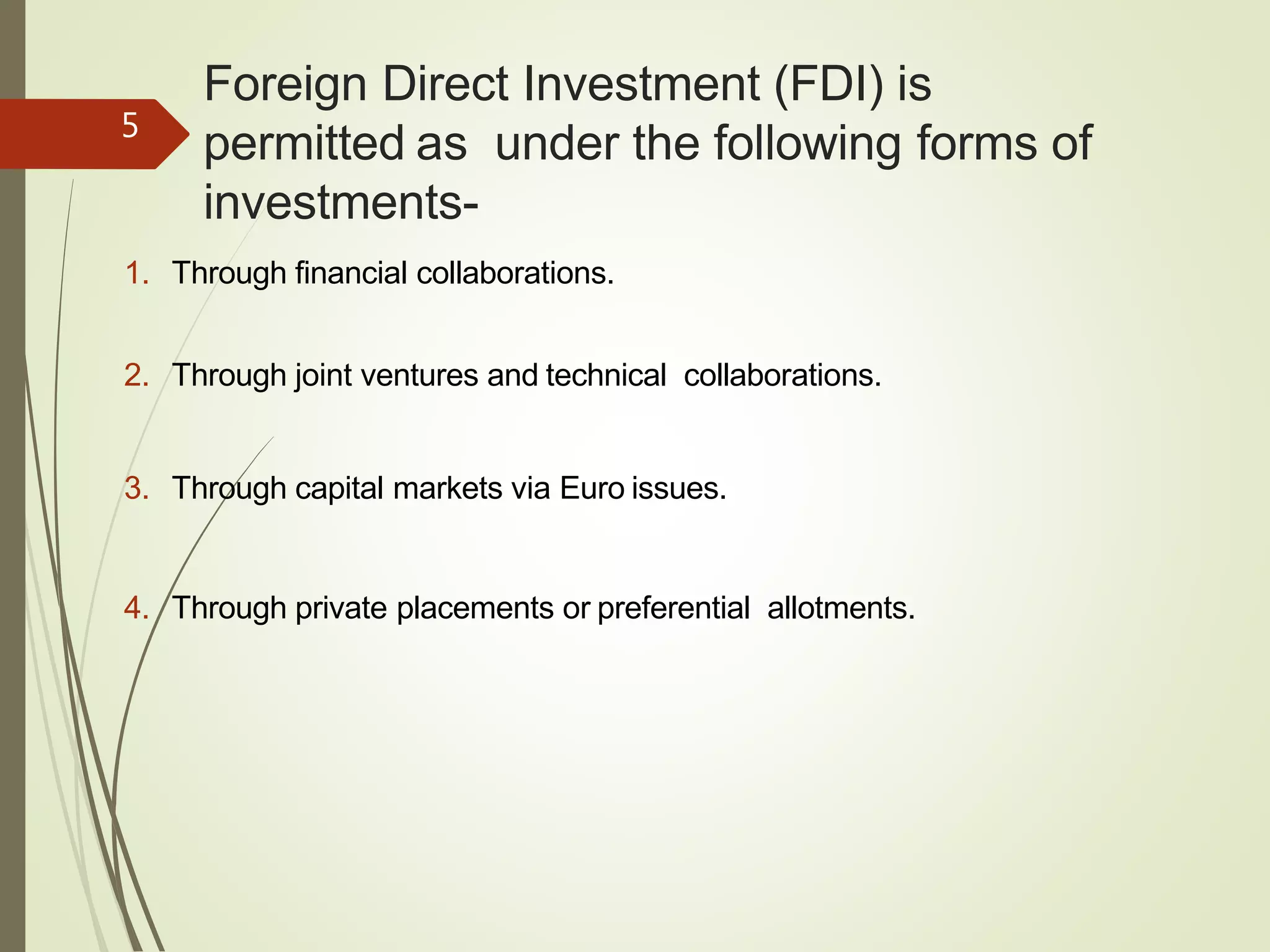 FDI IN INDIA PPT | PPTX