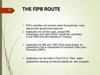FDI IN INDIA PPT | PPTX